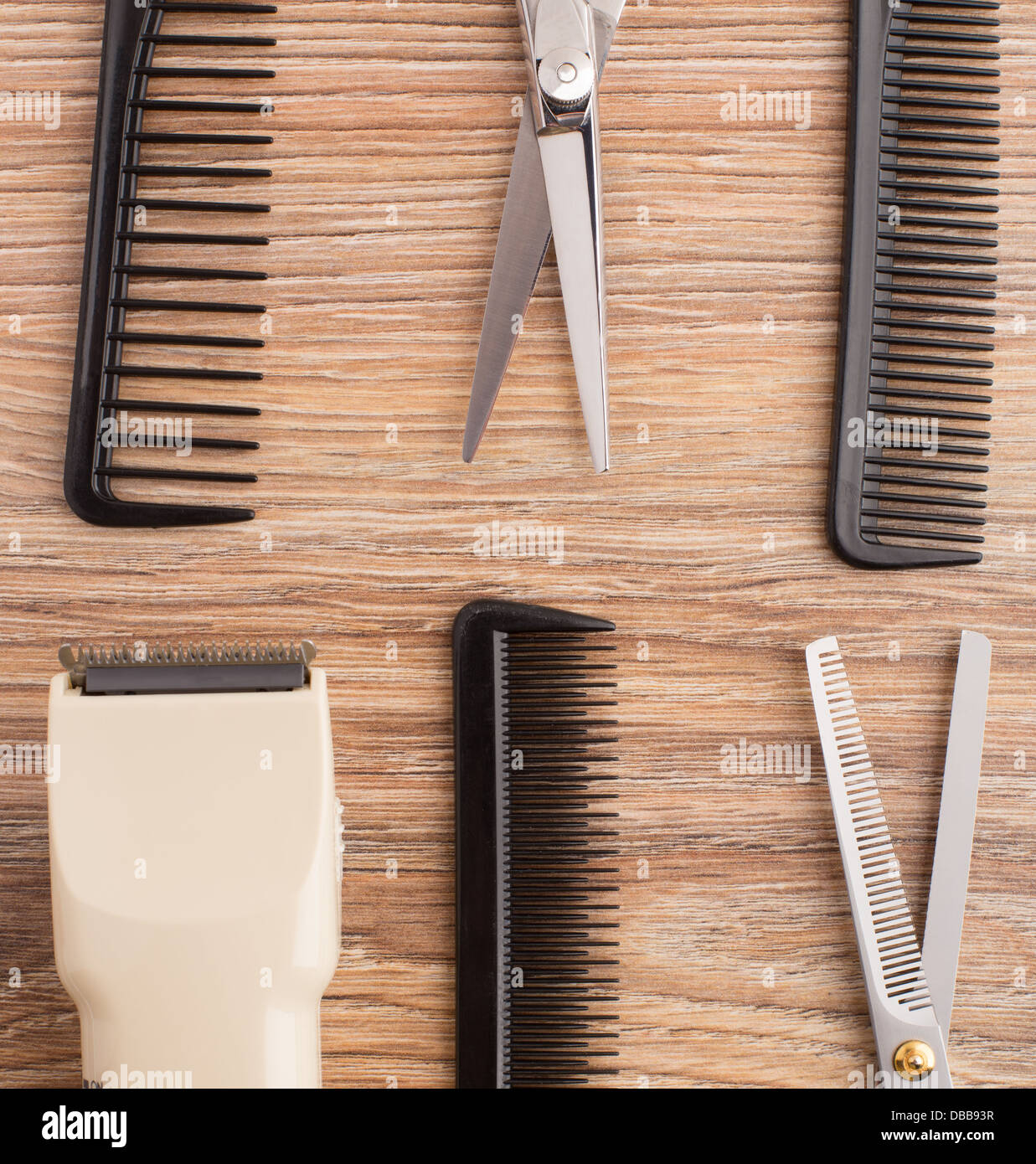 Barber shop table hi-res stock photography and images - Alamy