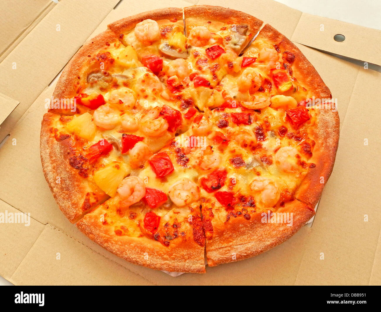 Pizza in carton box Stock Photo - Alamy