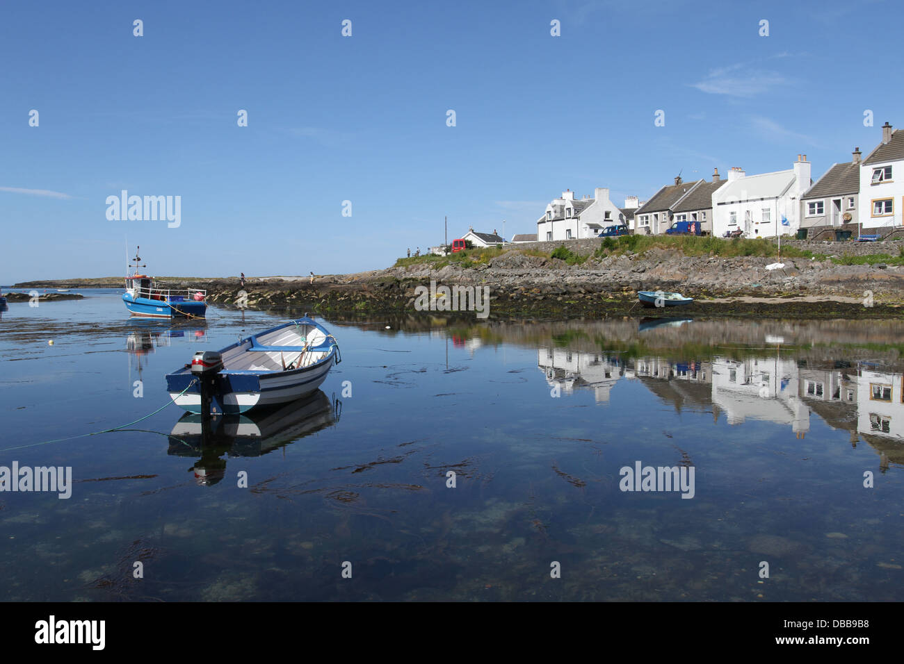 Portnahaven waterfront Isle of Islay Scotland July 2013 Stock Photo - Alamy