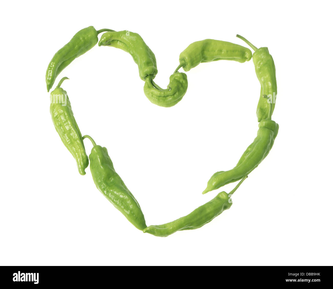 Green heart symbol Cut Out Stock Images & Pictures - Alamy