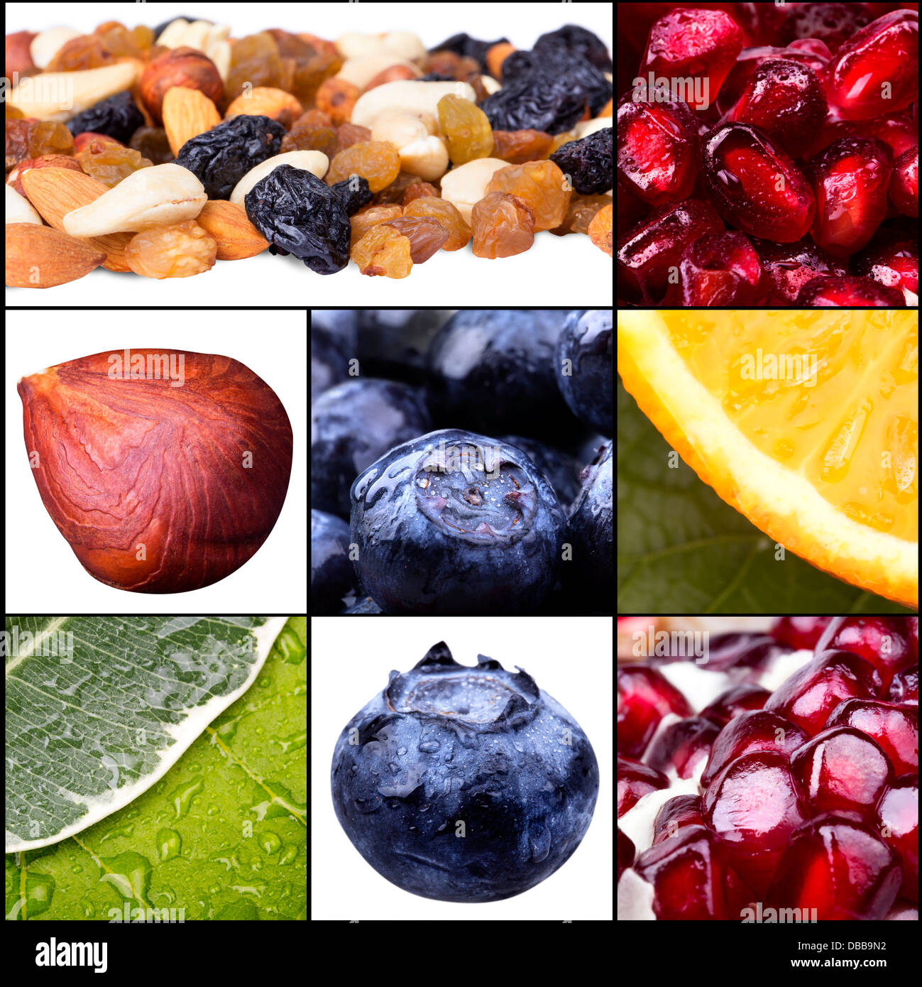 collage of tasty summer fruits closeup. Blue berries, strawberry ...