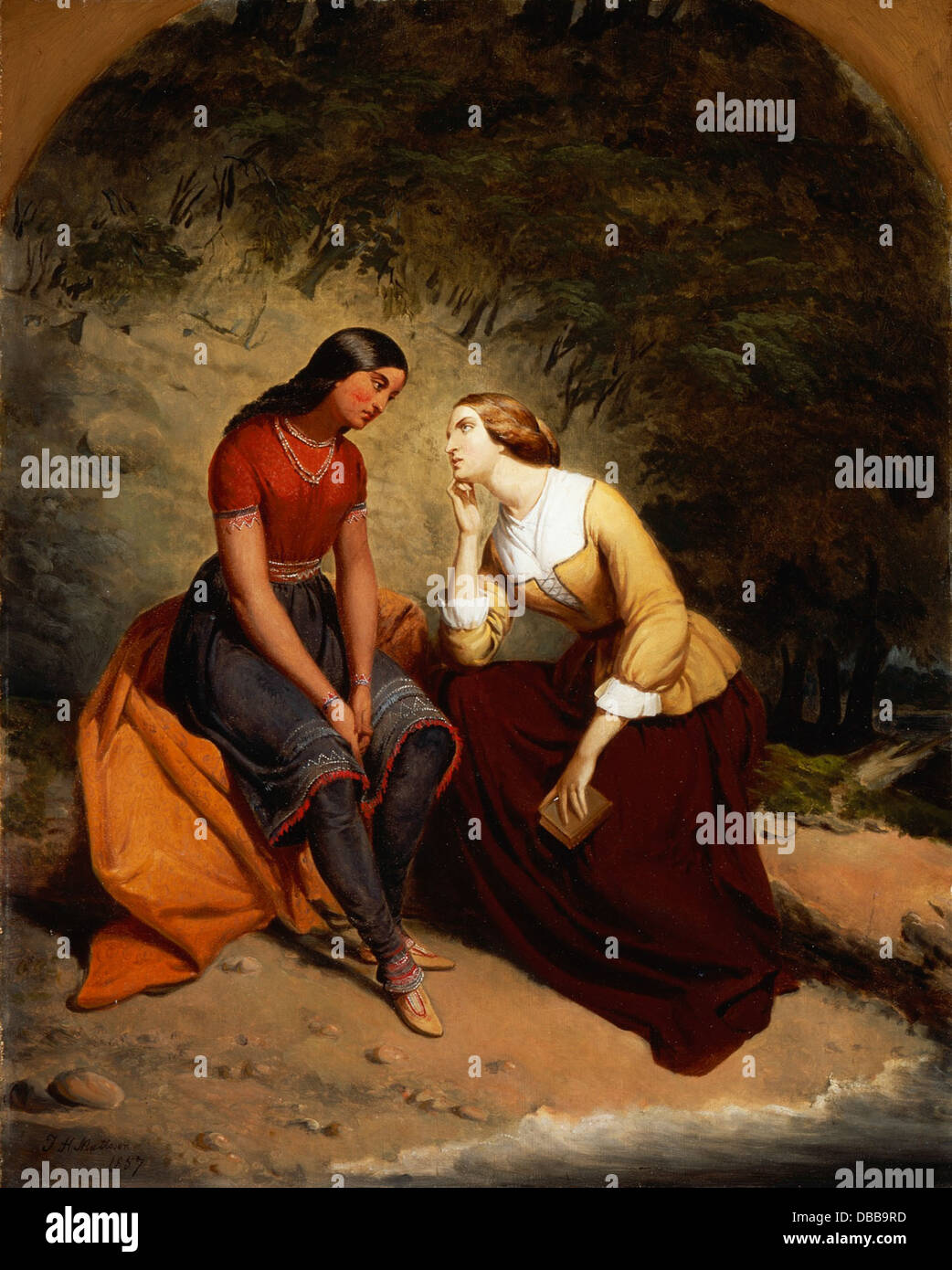 This artwork, housed in the Los Angeles County Museum of Art, depicts a ...