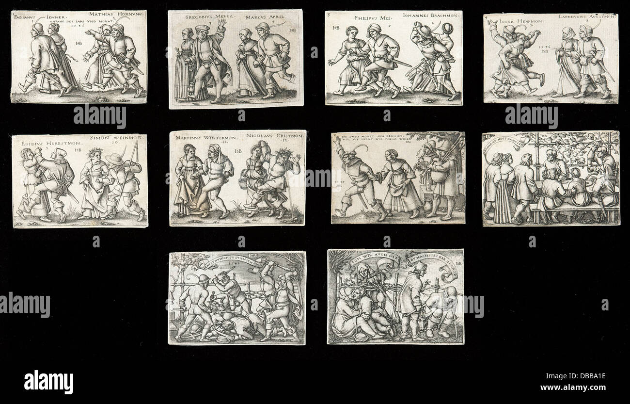 This set of paintings, depicting peasant life and the changing seasons ...