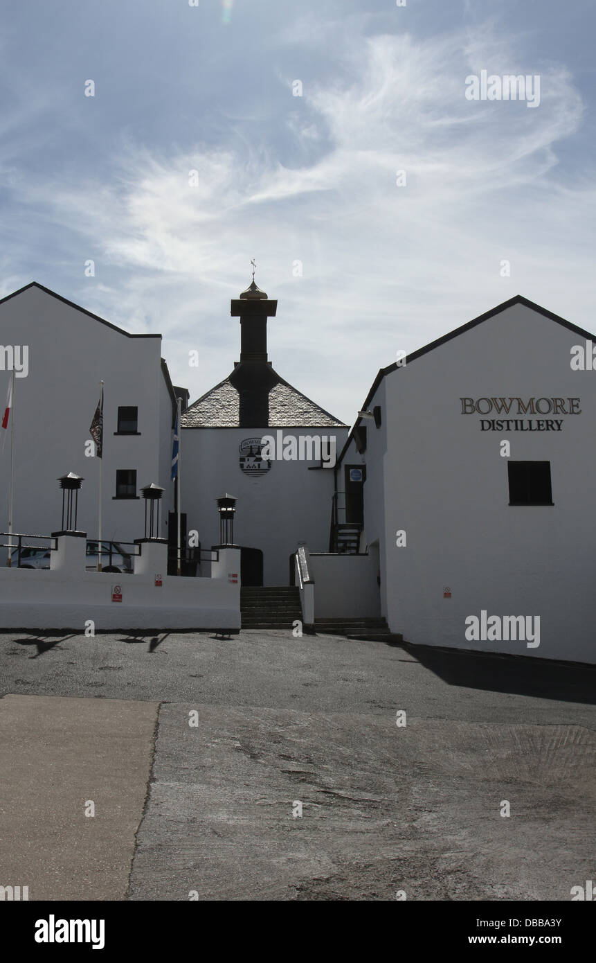Exterior of Bowmore Distillery Isle of Islay Scotland July 2013 Stock ...