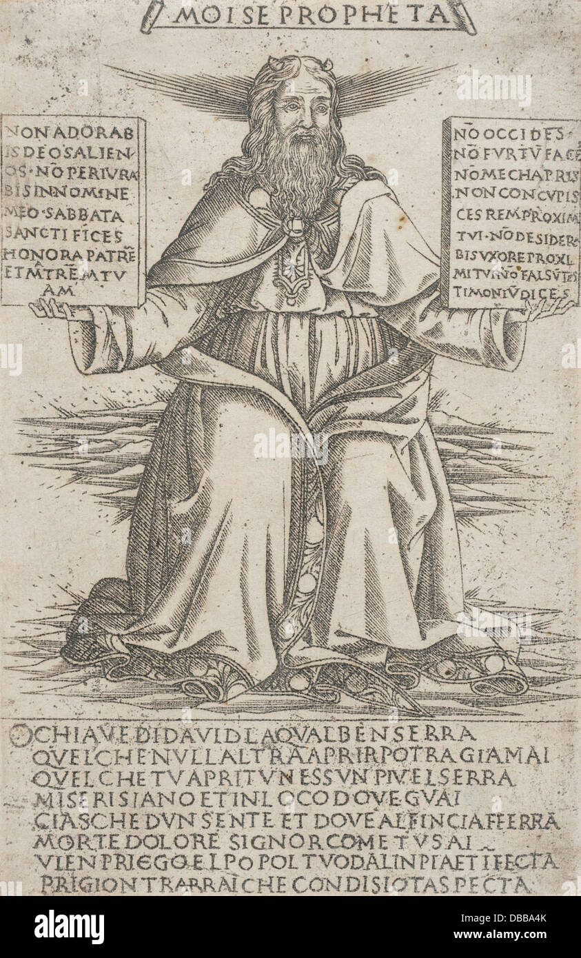 This sculpture, representing the Prophet Moses, is part of the ...