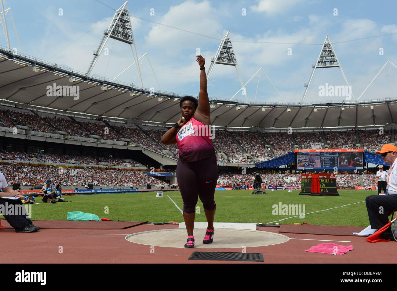 Michelle carter shot put hi-res stock photography and images - Alamy