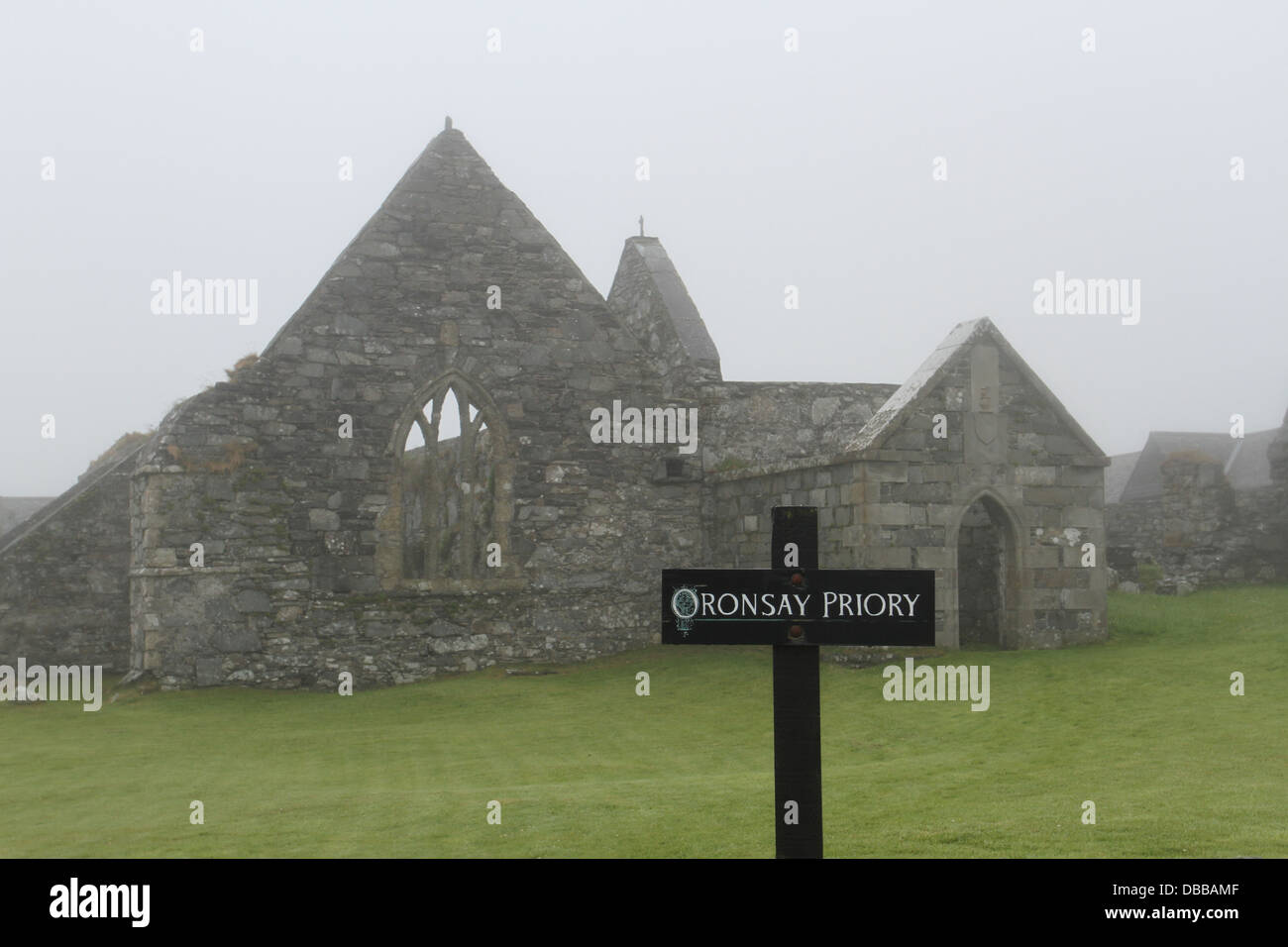 Ruins of Oronsay Priory Isle of Oronsay Scotland June 2013 Stock Photo ...