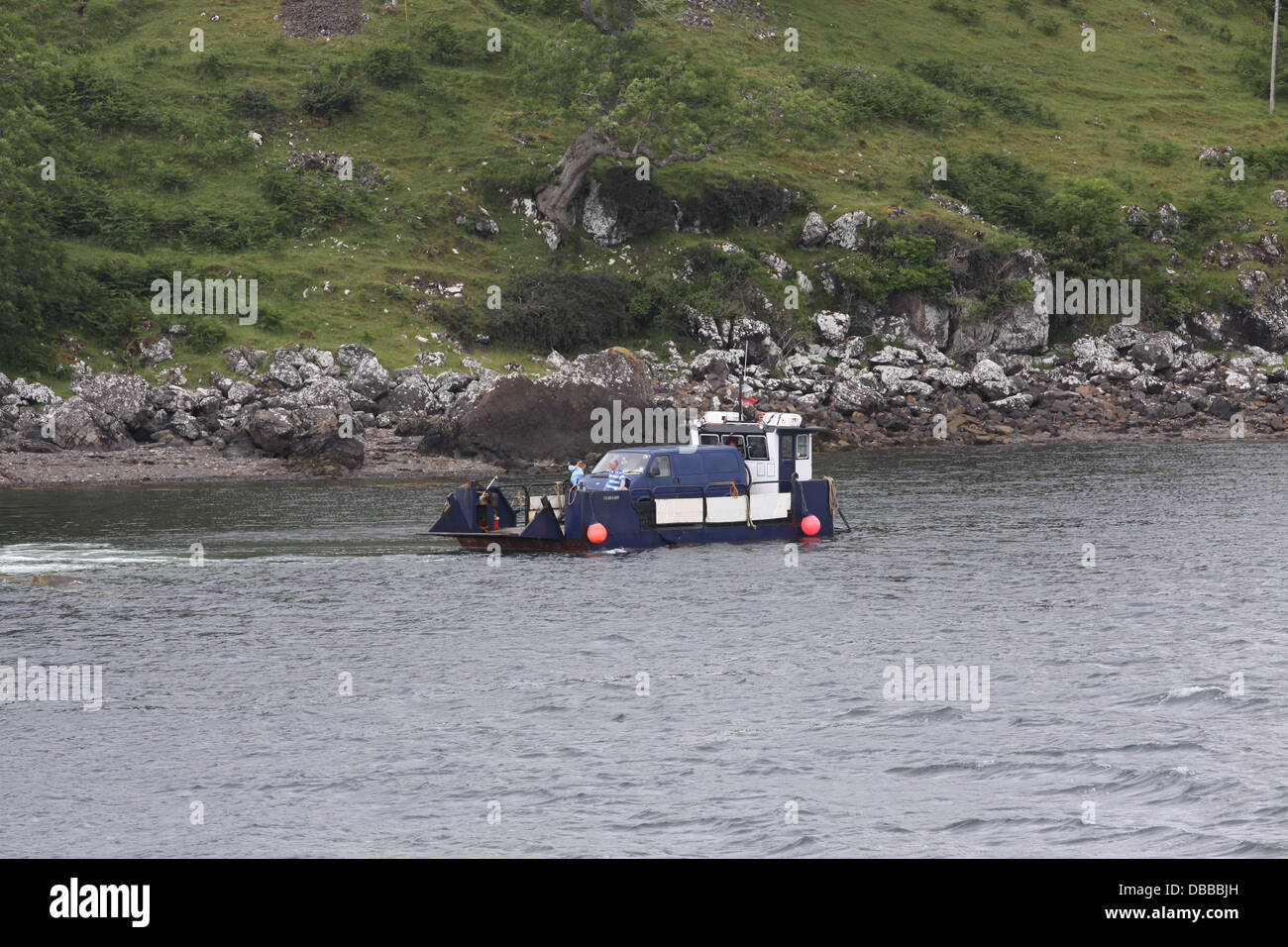 Gylen Lady the Kerrera ferry departing Kerrera Inner Hebrides Scotland ...