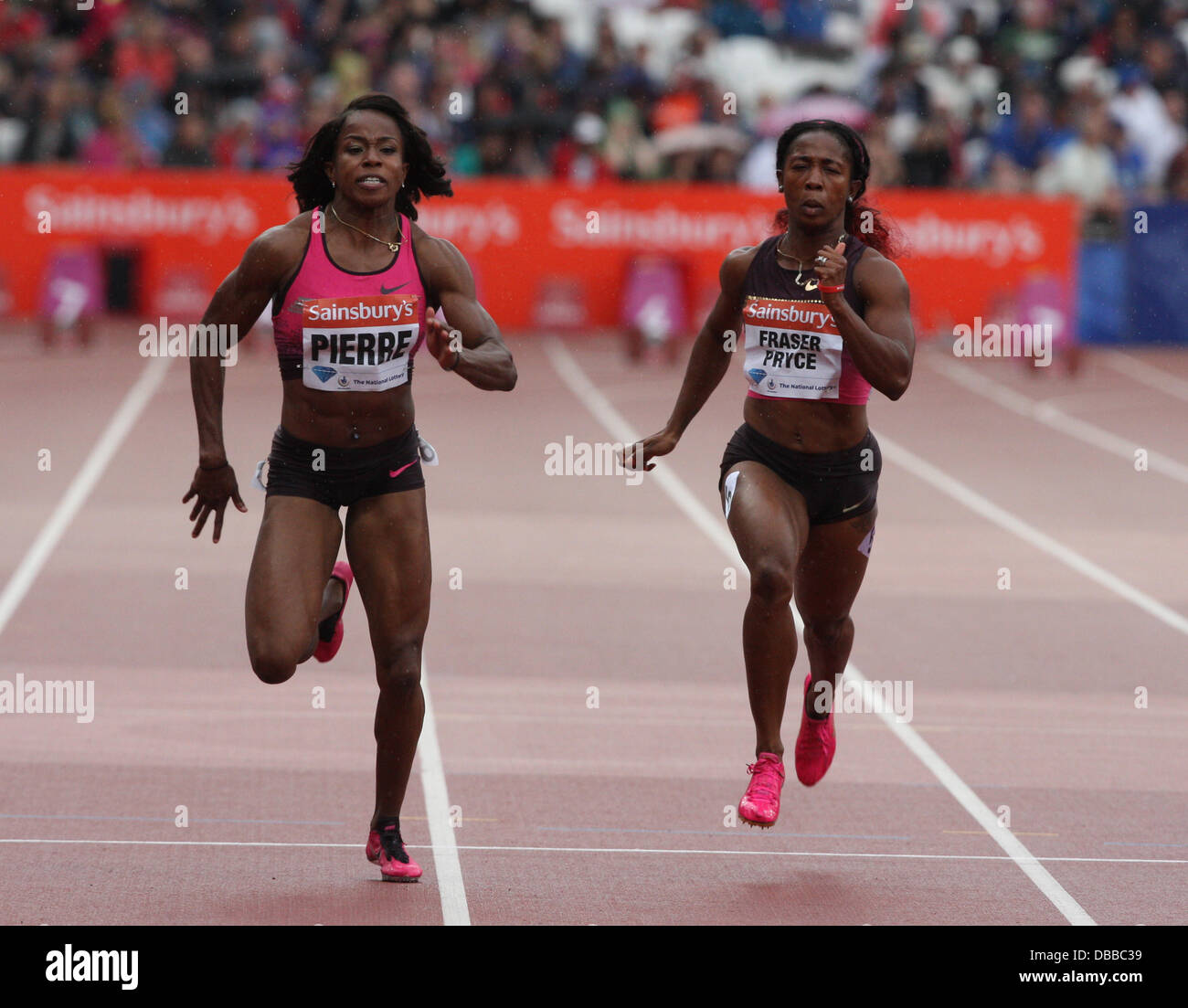 Shelly ann fraser pryce iaaf hi-res stock photography and images - Alamy