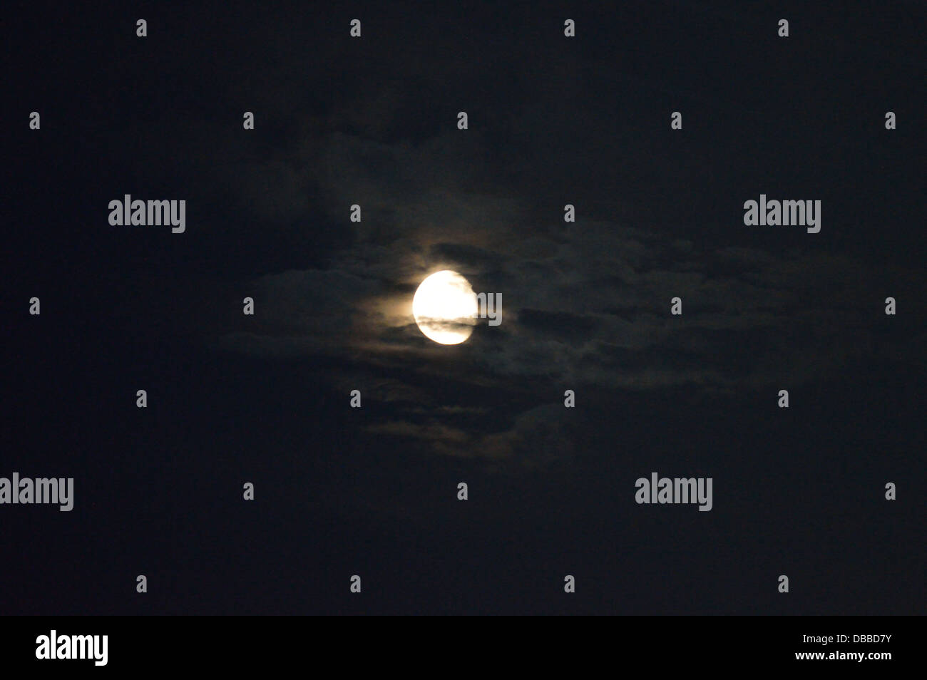 cloud covered moon Stock Photo - Alamy