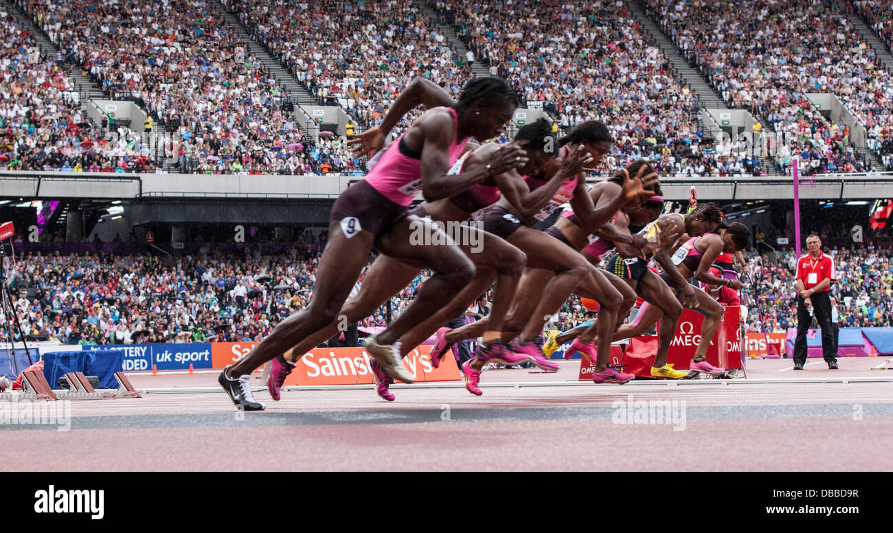 100m women final hi-res stock photography and images - Alamy