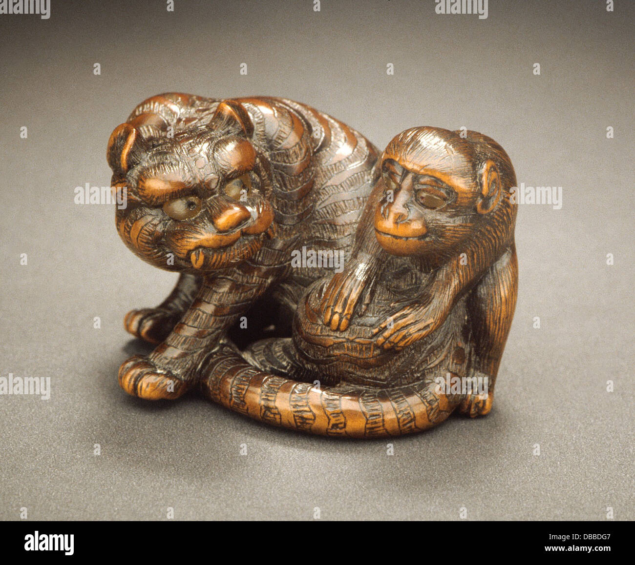 This artwork, 'Tiger and Monkey,' part of the LACMA collection ...