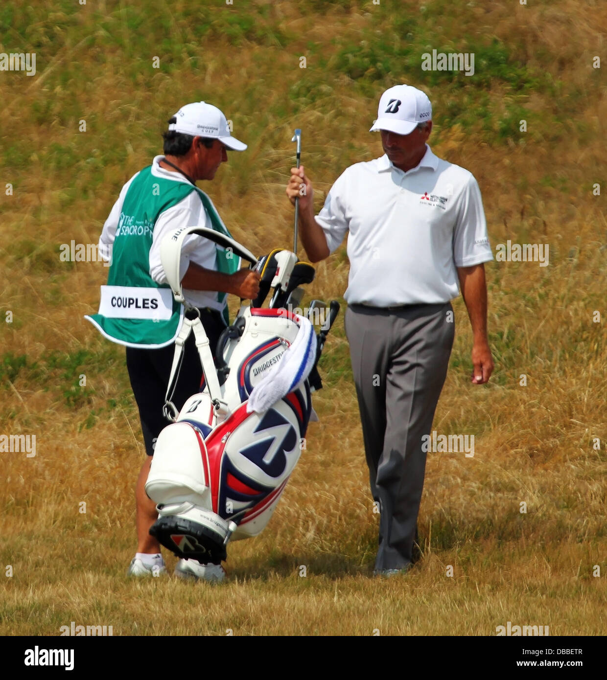 Southport, UK. 27th July, 2013. Fred Couples (USA) hands his club to ...