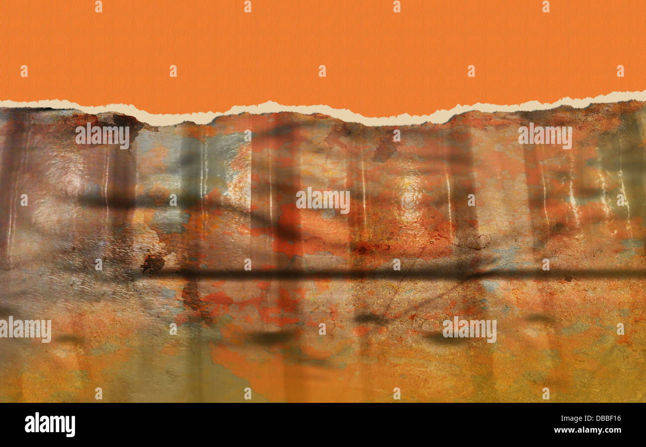 Horizontal ripped paper for background made in 2d software Stock Photo ...