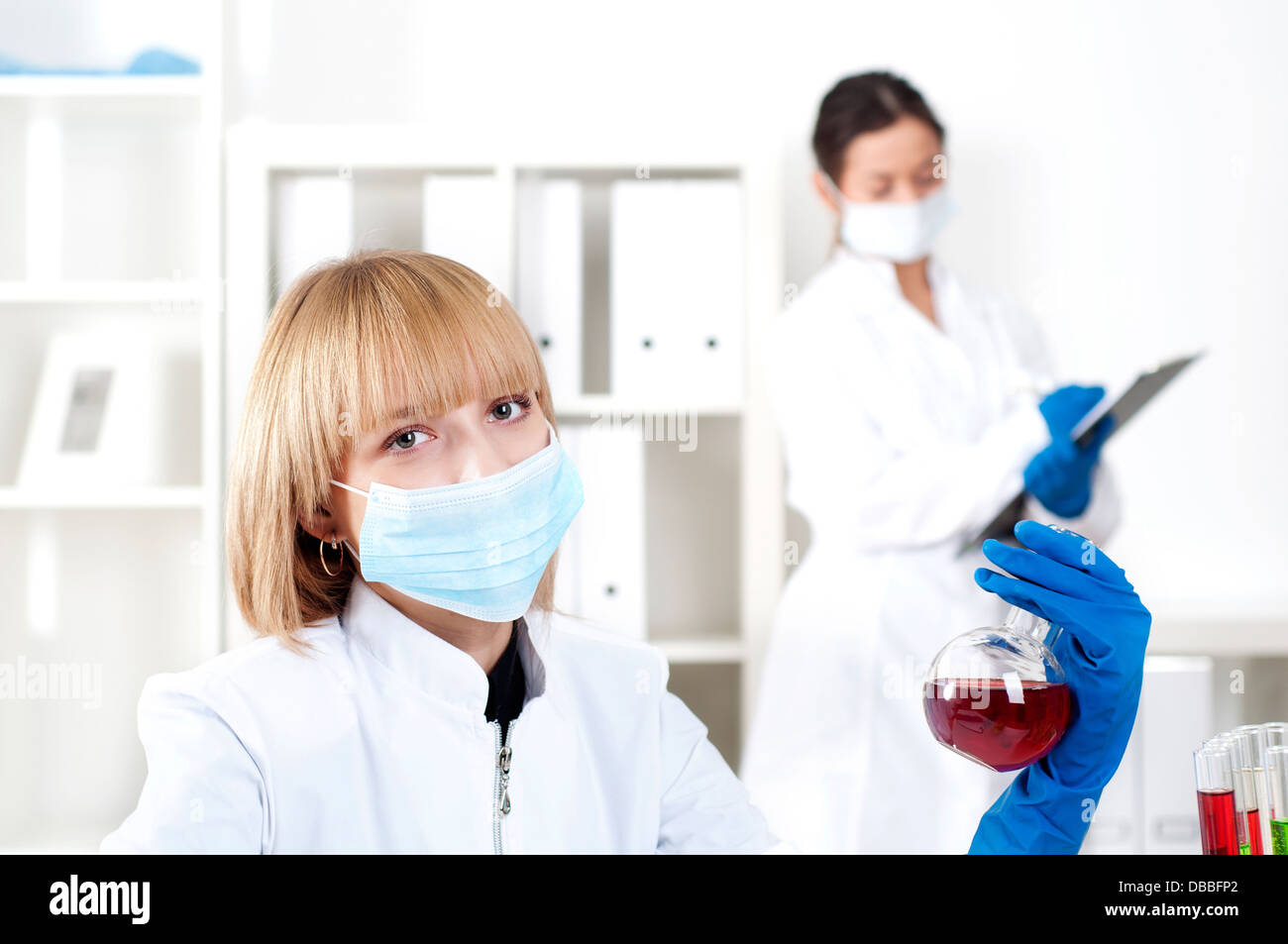 portrait of chemists Stock Photo - Alamy