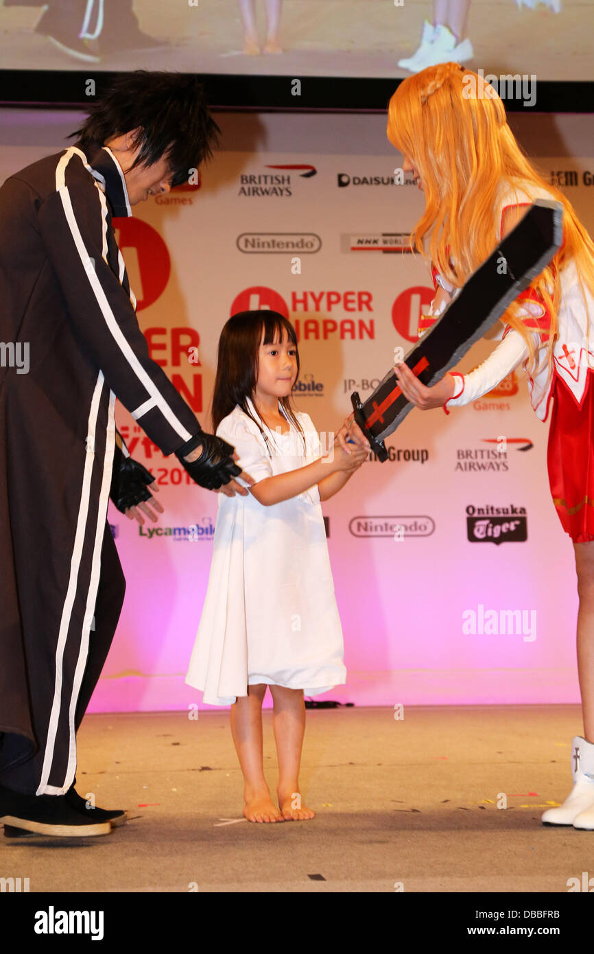 London, UK. 27th July 2013. Fans of Cosplaying and Cosplayers at Hyper Japan 2013 in London ...