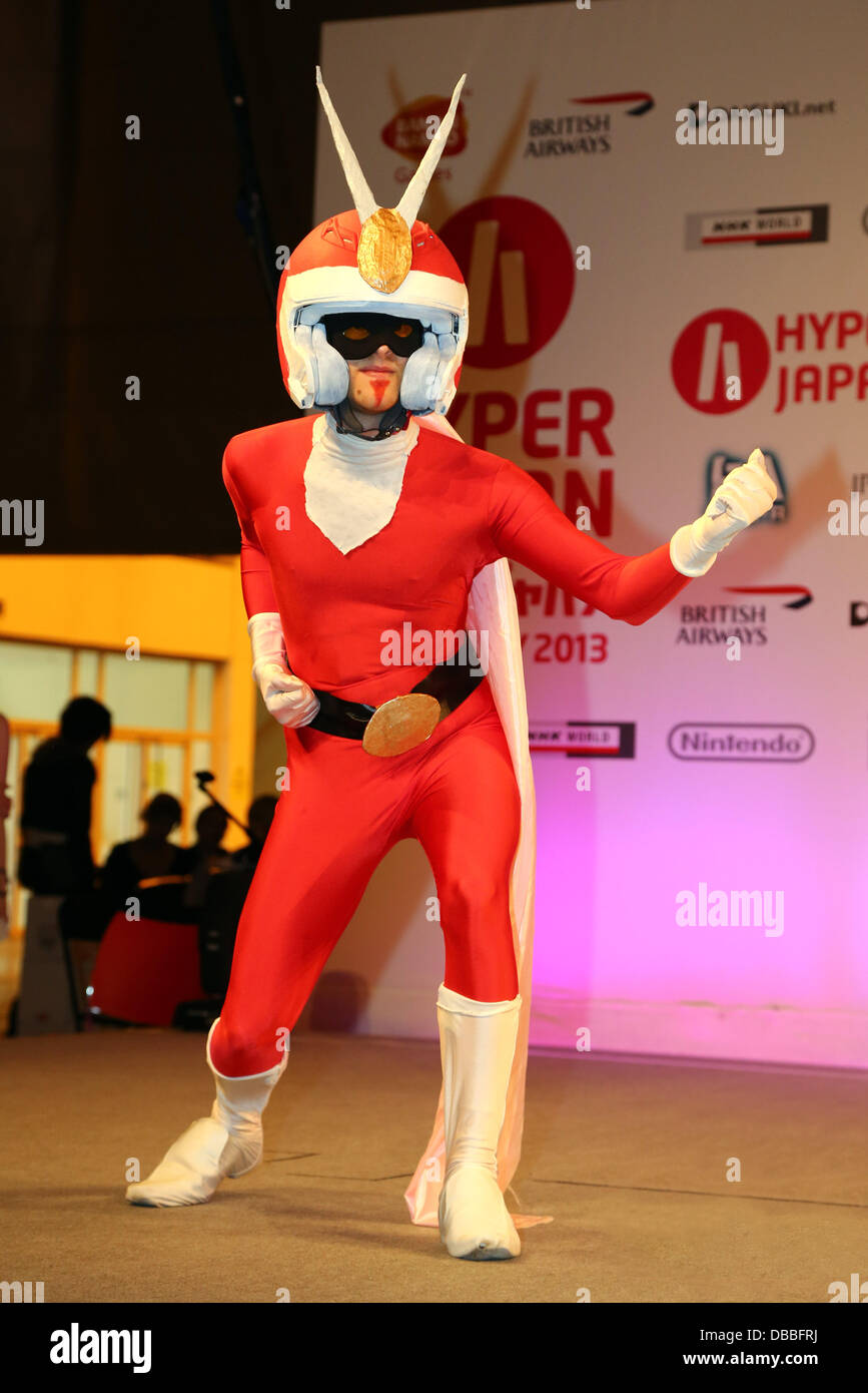 London, UK. 27th July 2013. Fans of Cosplaying and Cosplayers at Hyper Japan 2013 in London ...