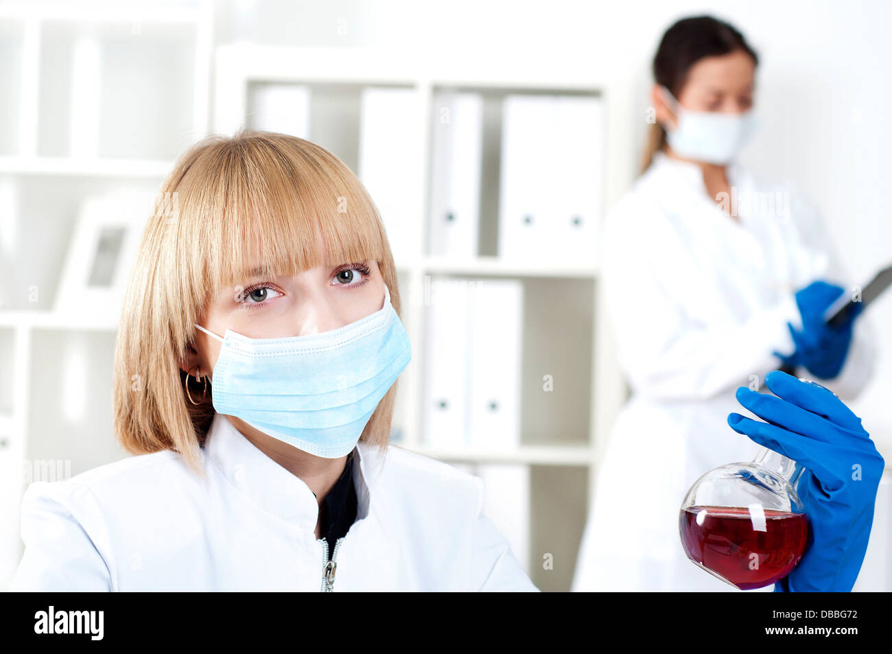 portrait of chemists Stock Photo - Alamy