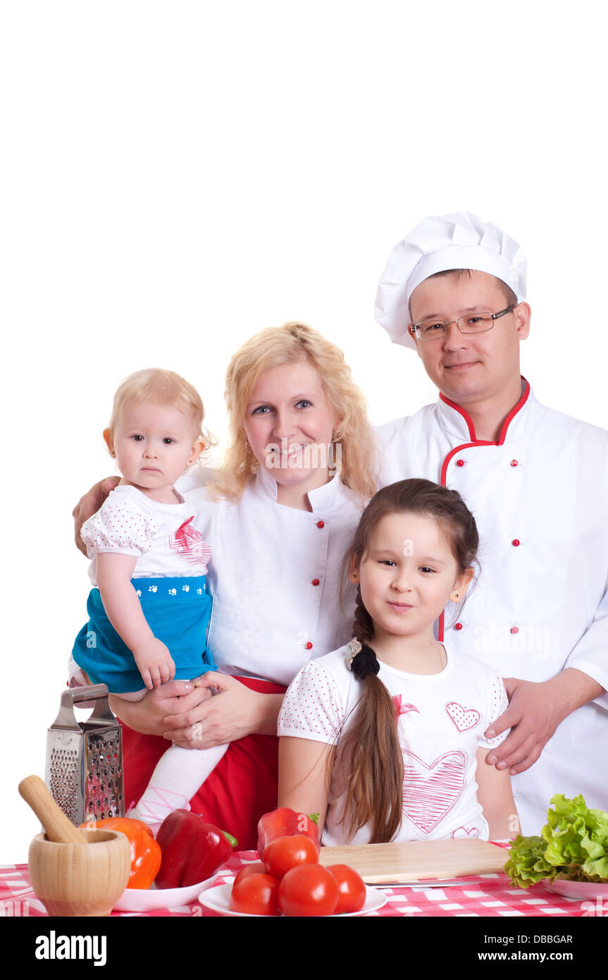 Baby dad mom cooking hi-res stock photography and images - Alamy