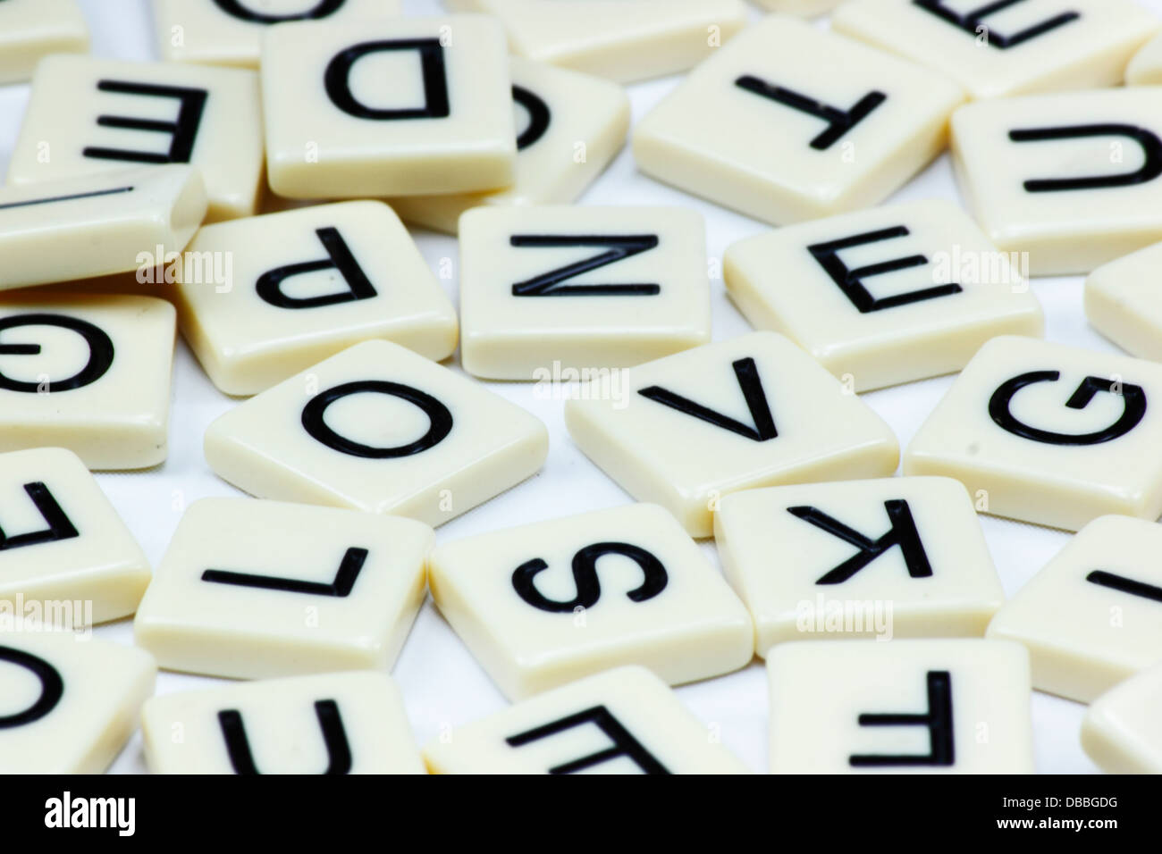 Word spelled with objects hi-res stock photography and images - Alamy