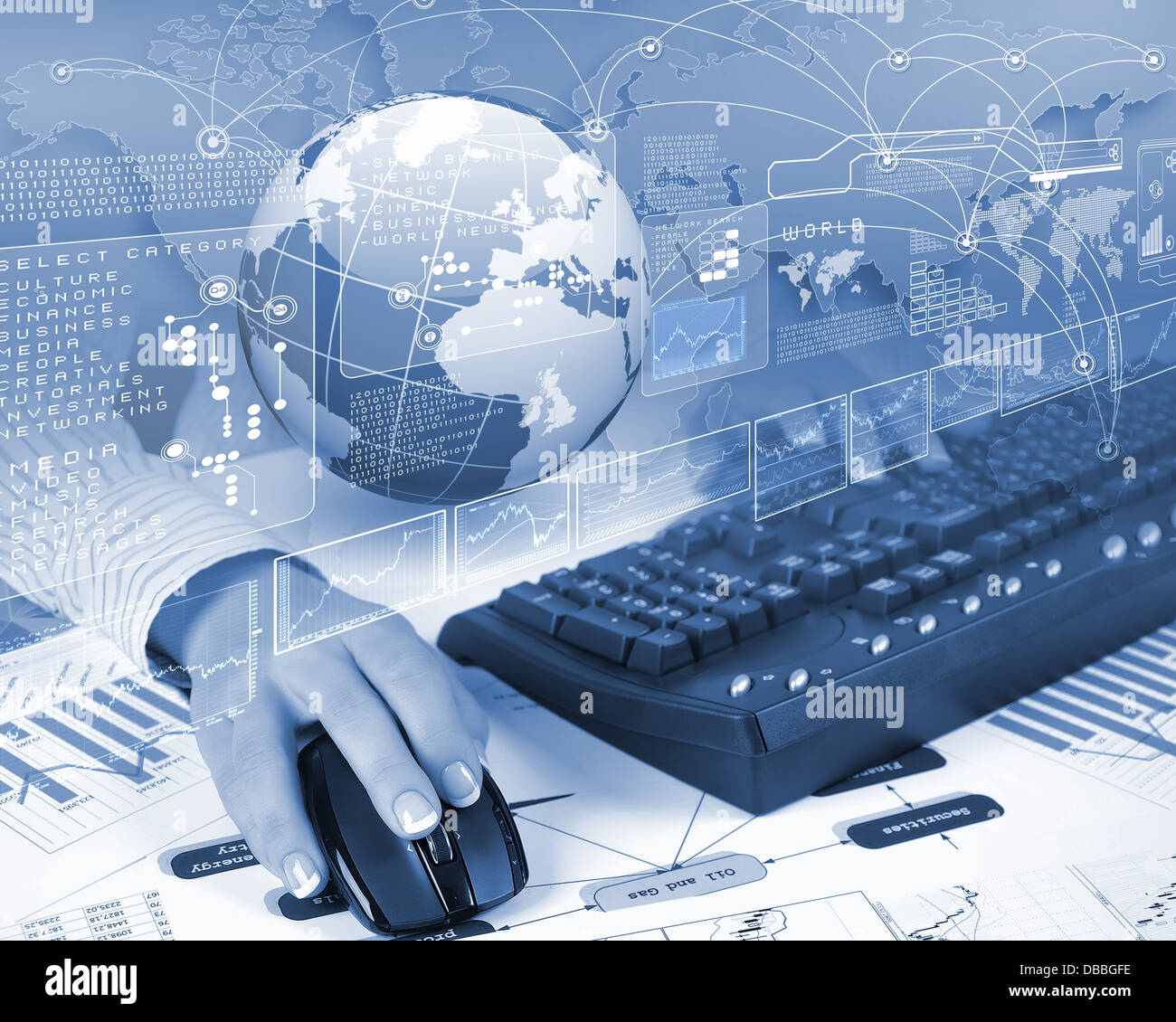 Global technology image Stock Photo - Alamy