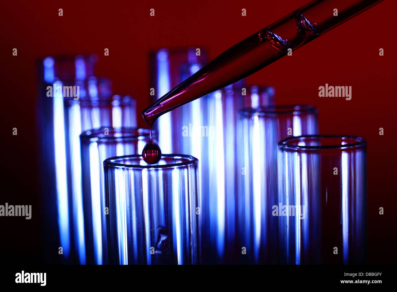 Glass chemistry tubes Stock Photo - Alamy