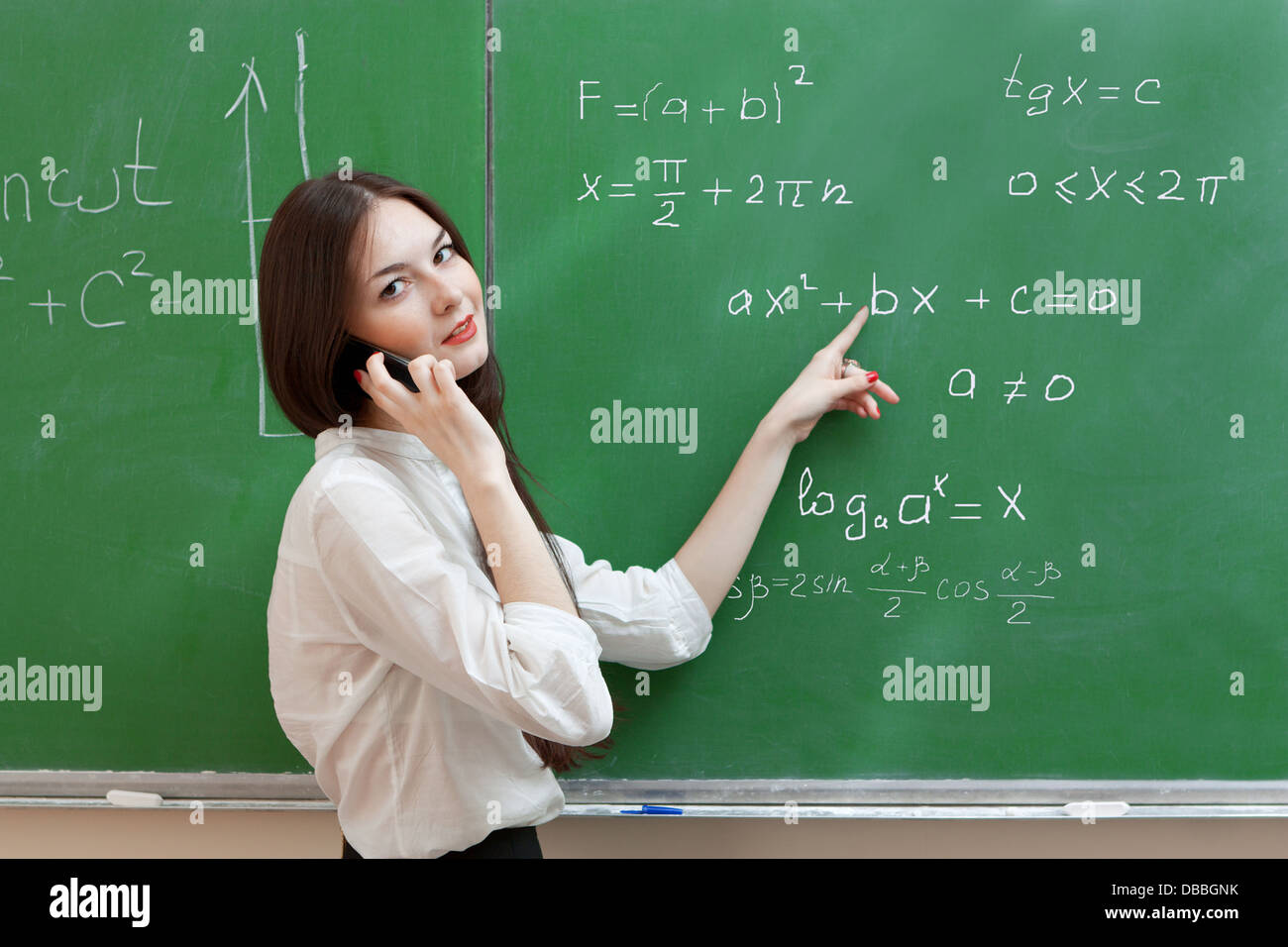 Student talking into phone on speaker hi-res stock photography and ...