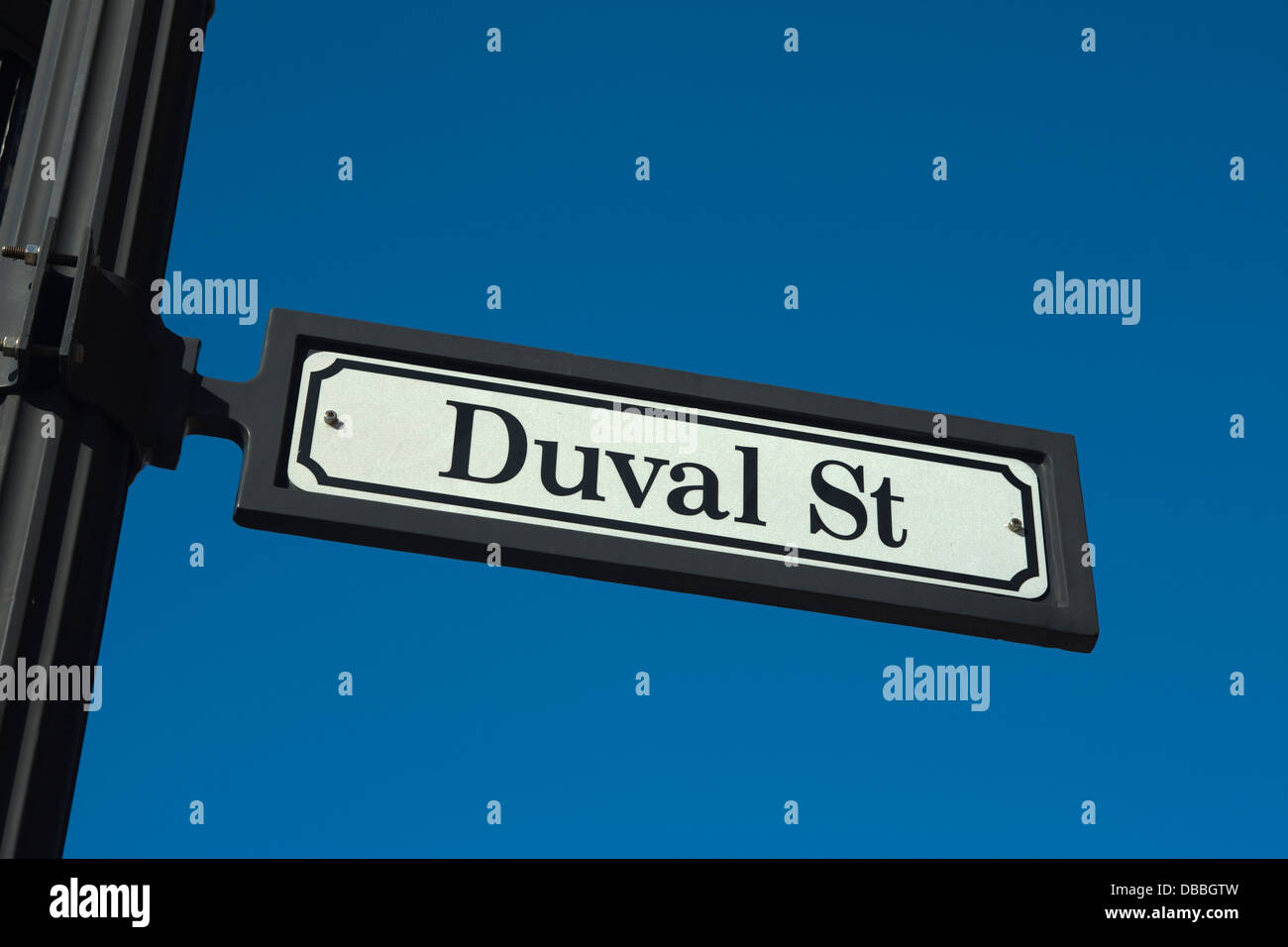 DUVAL STREET SIGN DUVAL STREET OLD TOWN HISTORIC DISTRICT KEY WEST ...