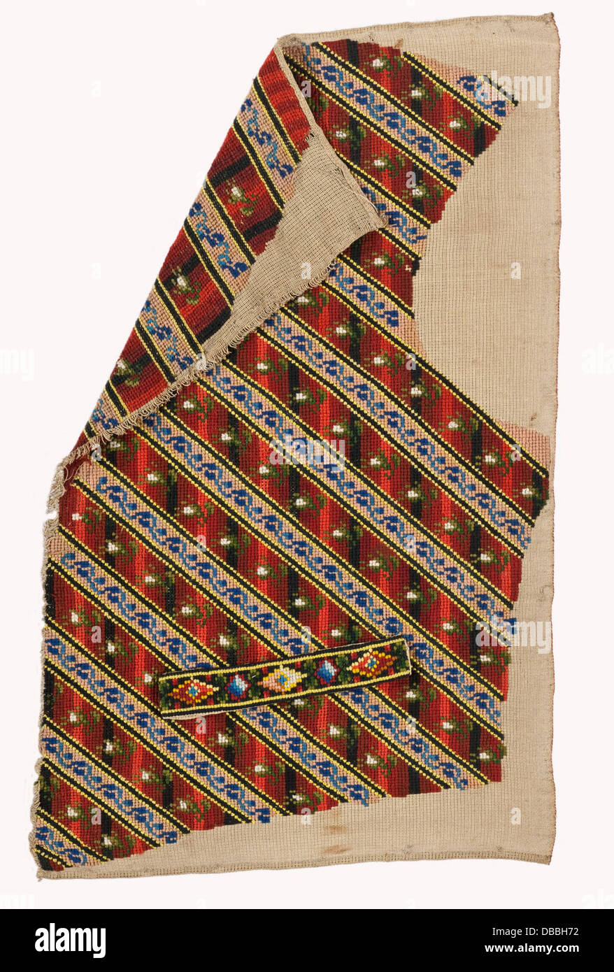 These uncut panels are part of a men's vest and showcase intricate ...