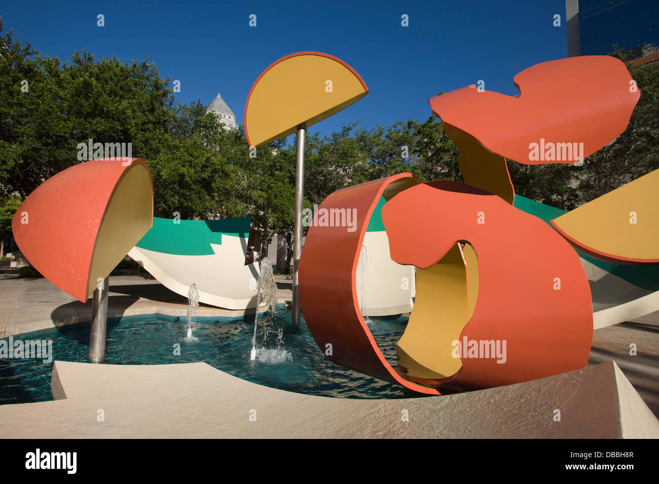 DROPPED BOWL WITH SCATTERED ORANGE SLICES AND PEELS FOUNTAIN METRO DADE ...