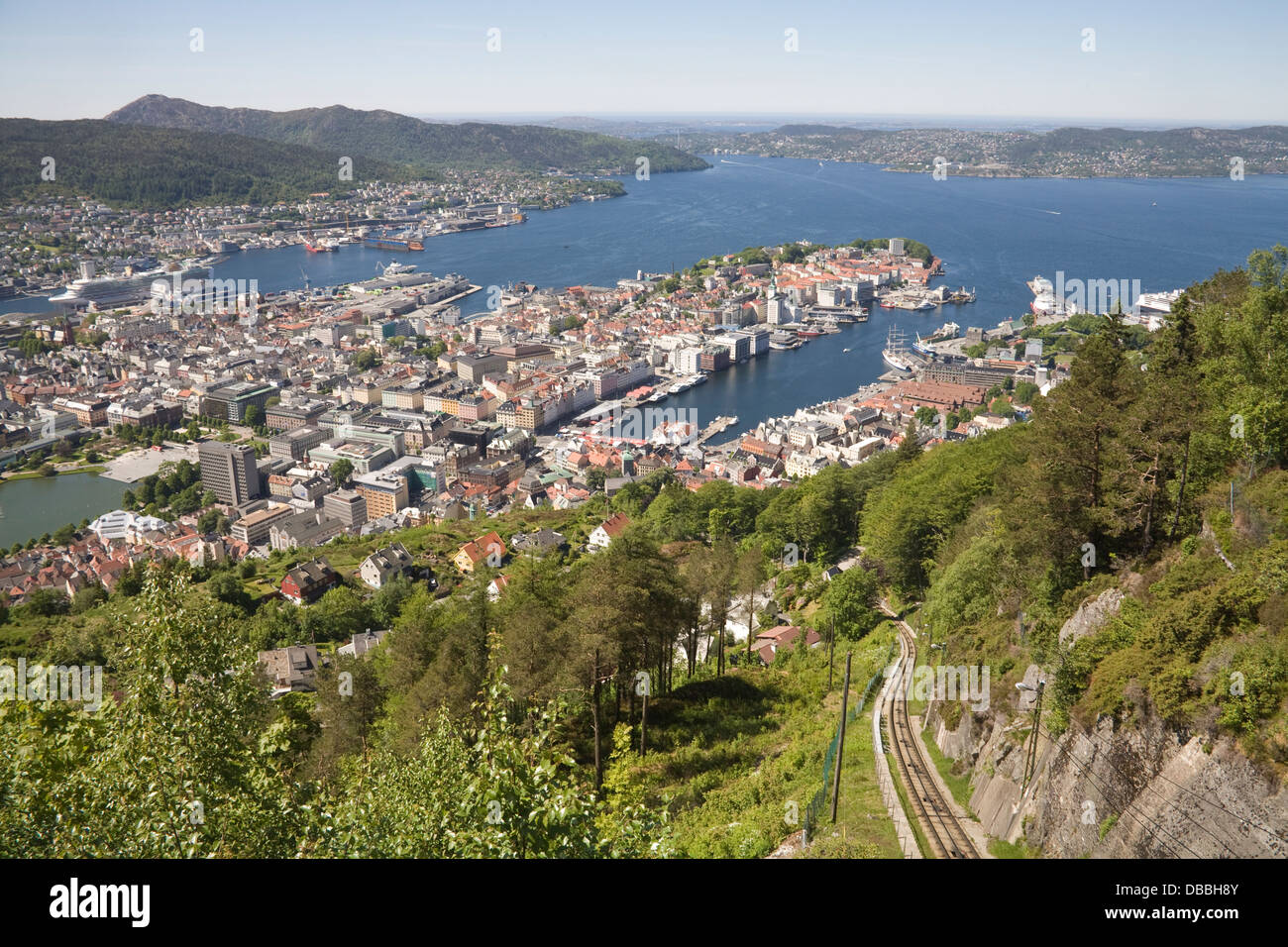 Mount floyen viewpoint bergen hi-res stock photography and images - Alamy