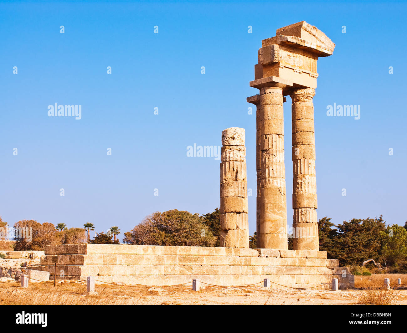 Acropolis in Rhodes Island Stock Photo - Alamy