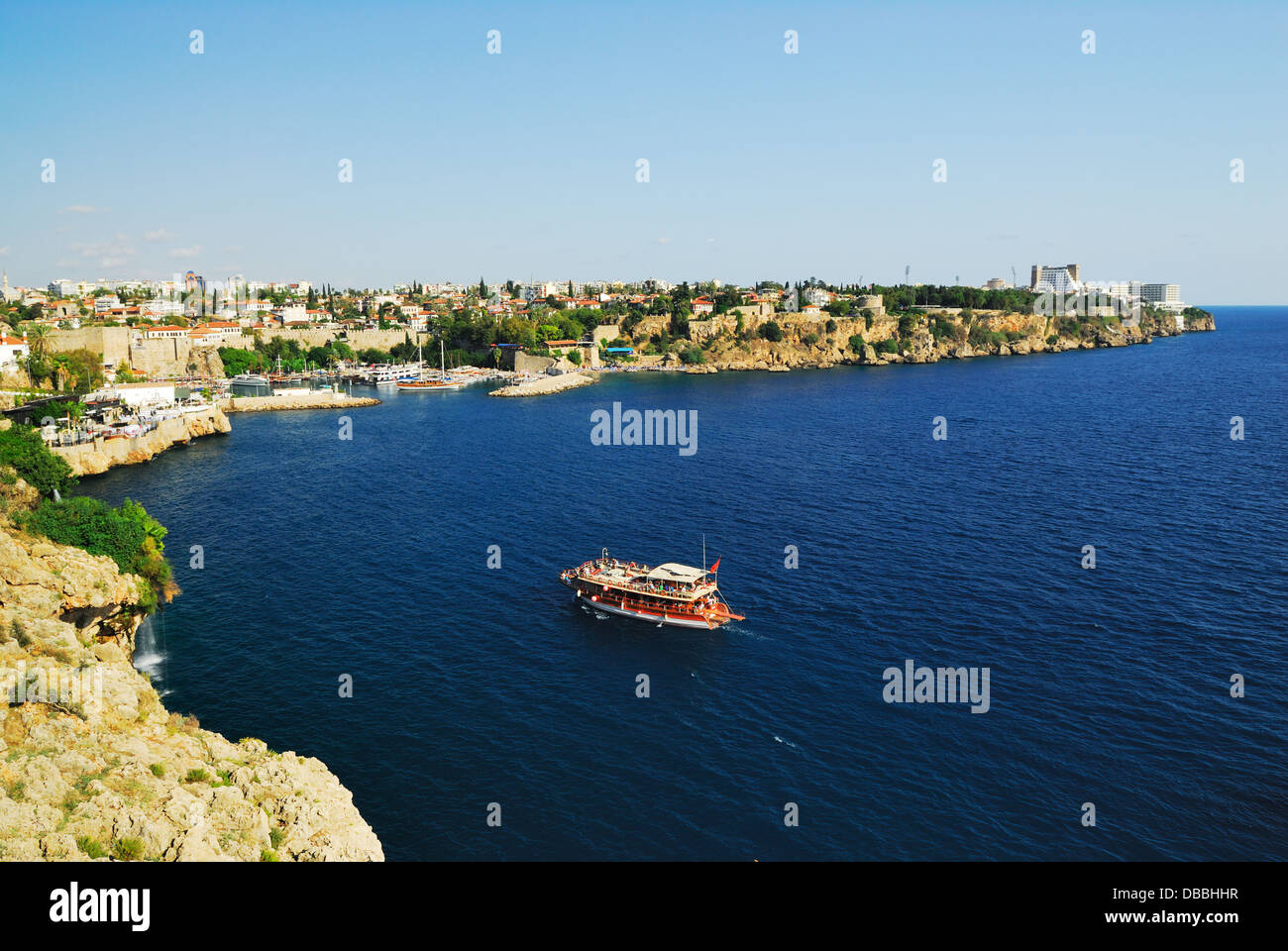 Panoramic view to old harbour in Antalya, Turkey Stock Photo - Alamy