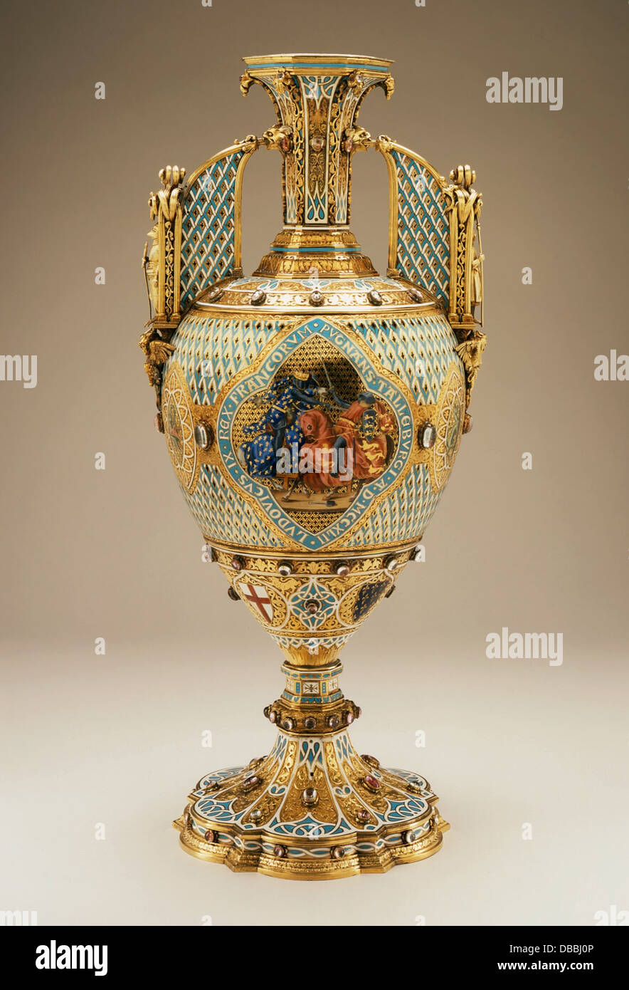 This vase depicts scenes from the life of Saint Louis, illustrating key ...