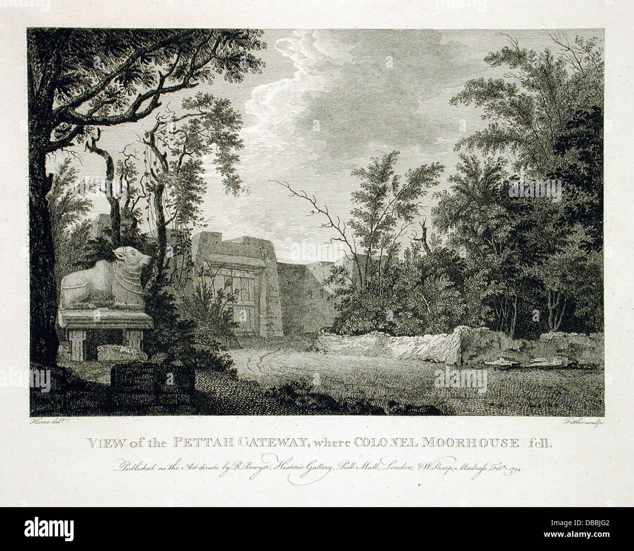 This painting depicts the Pettah Gateway, the site where Colonel ...