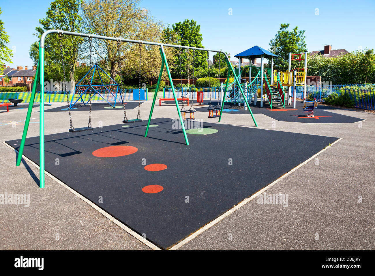 Children playground in the park Stock Photo - Alamy