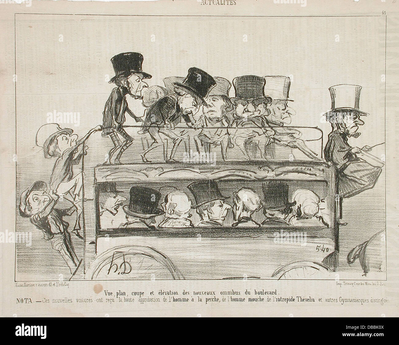 This architectural drawing depicts a design for the new omnibus on the ...