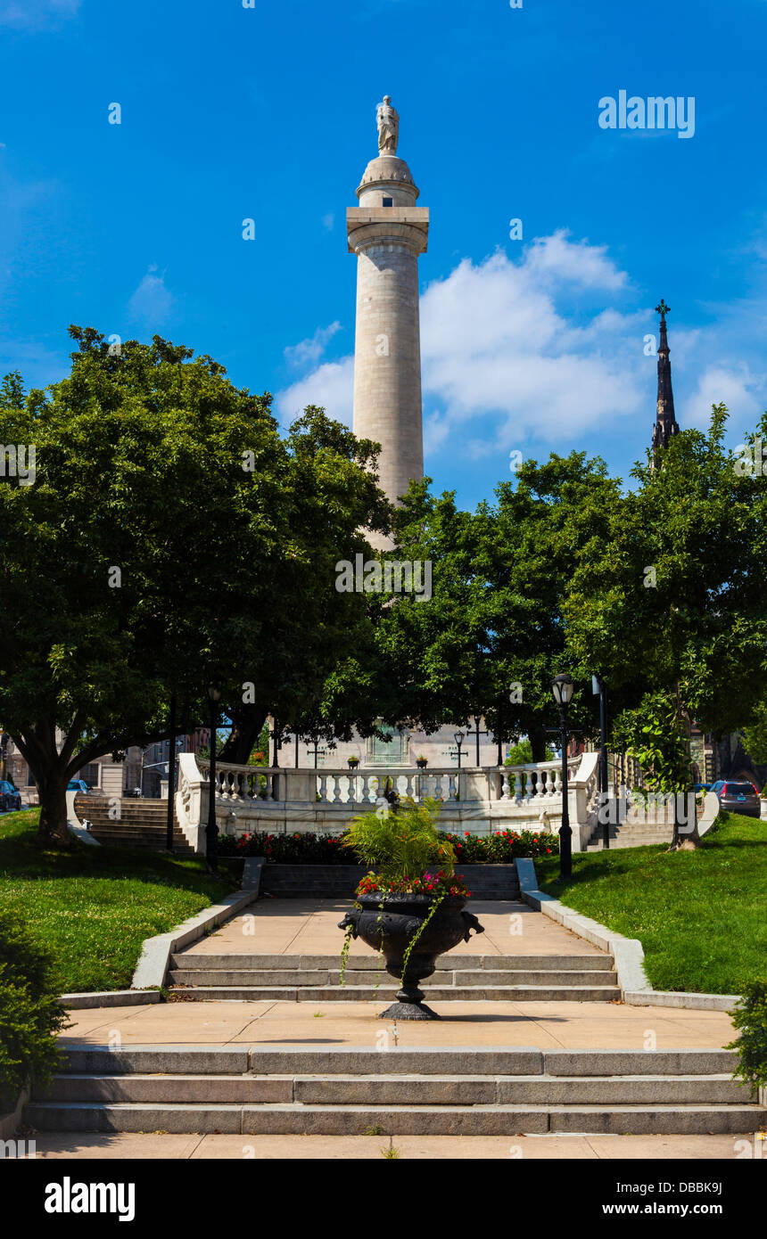 George Washington Monument, Baltimore Maryland Stock Photo - Alamy