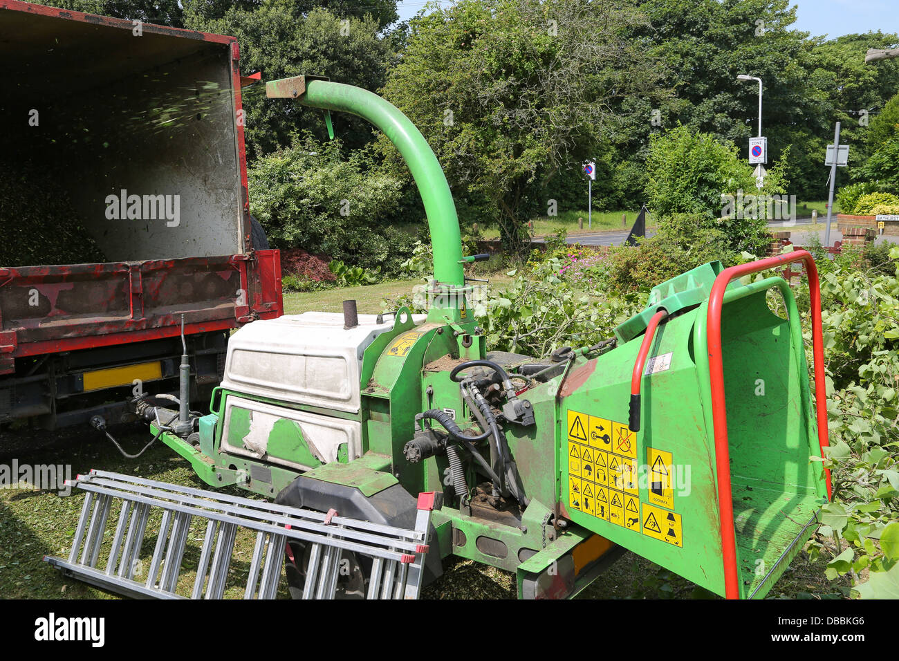 Wood chipper machine being hi-res stock photography and images - Alamy