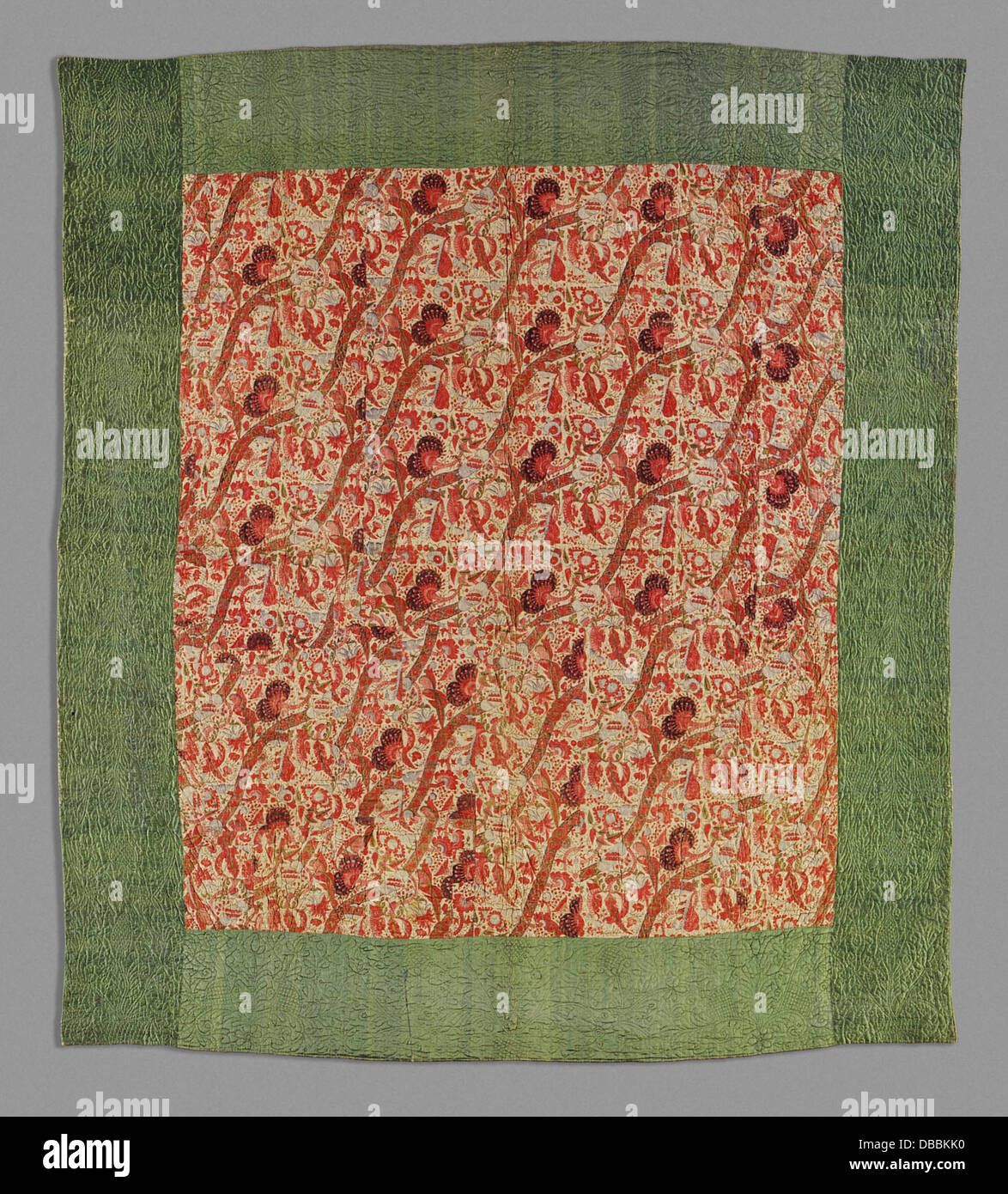 This quilt is a whole-cloth piece, crafted from a single piece of ...
