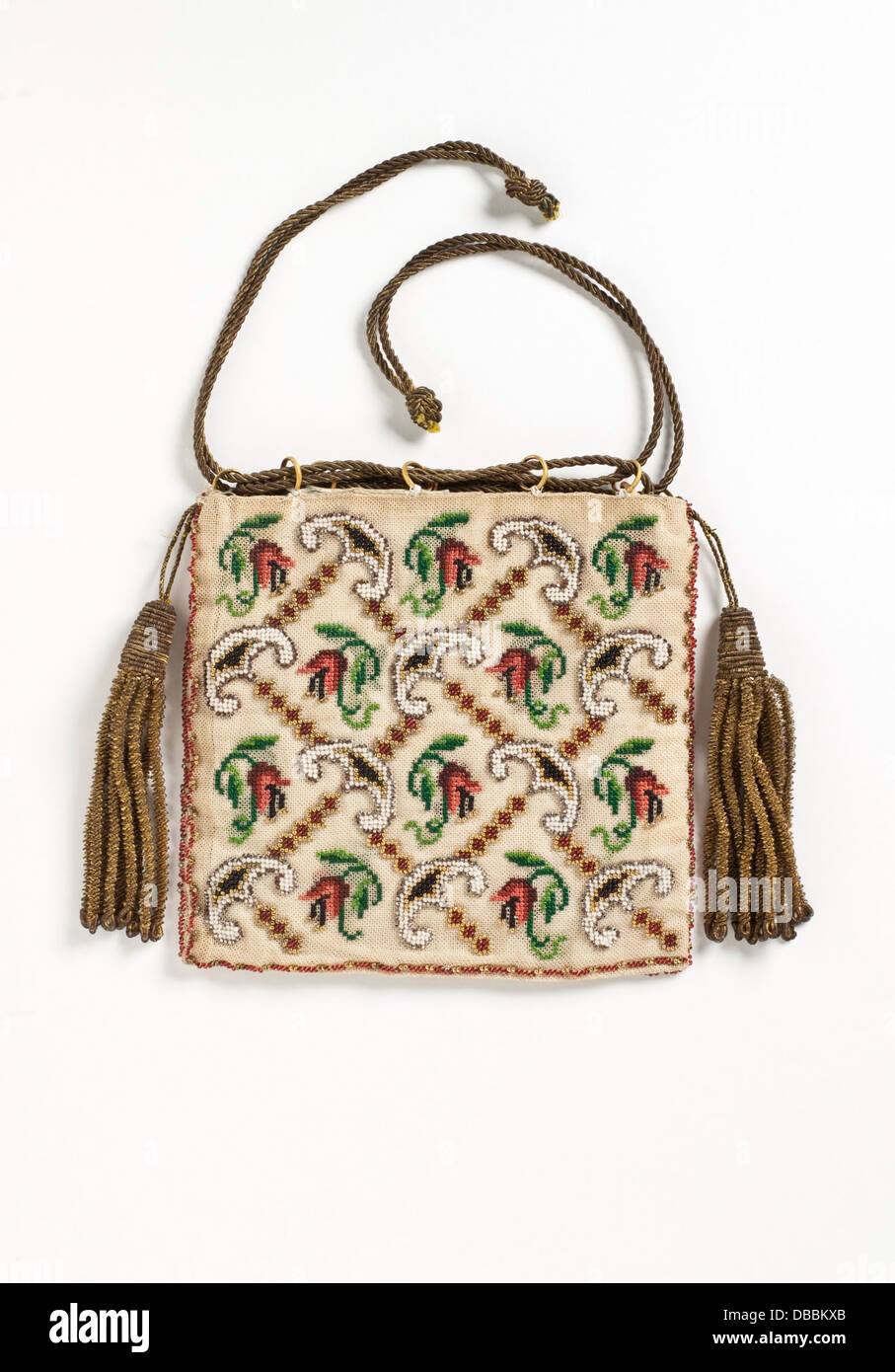 This woman's reticule, a small handbag from the 19th century, reflects ...