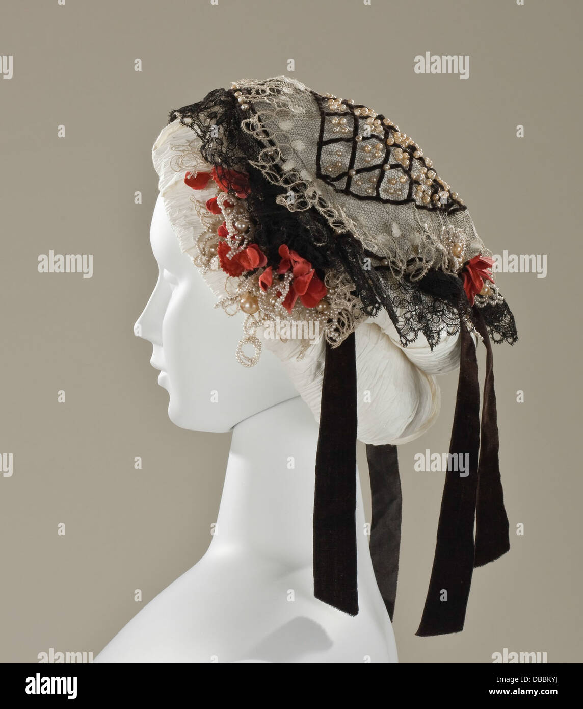 Womans fanchon bonnet hi-res stock photography and images - Alamy