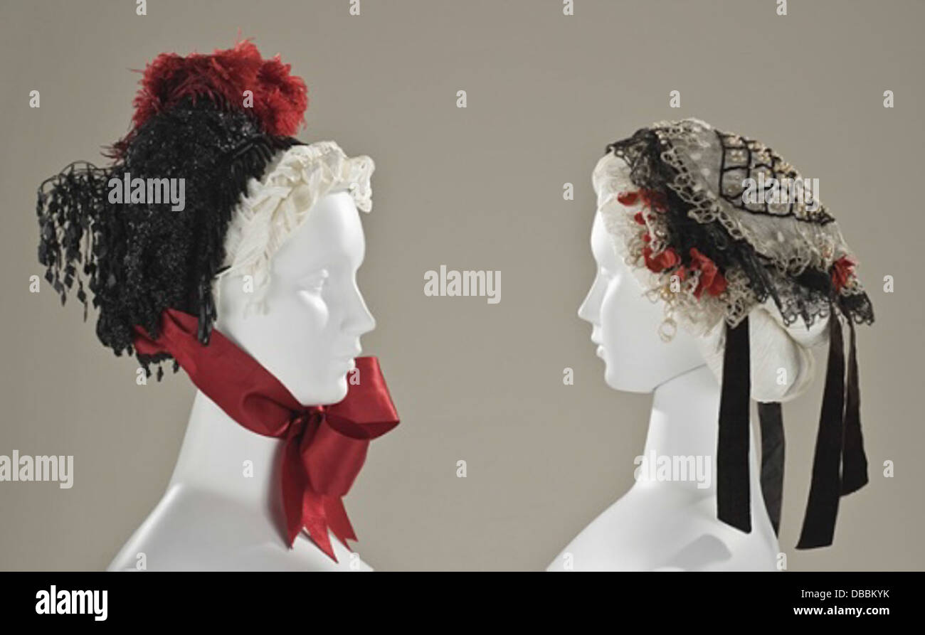 This bonnet, known as a Fanchon, is a classic example of 18th-century ...