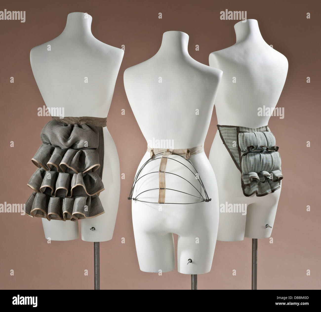 A woman's bustle from the late 19th century, designed to shape the ...