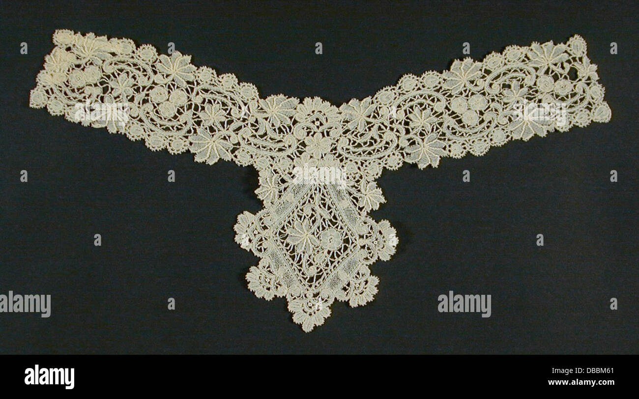 These woman's collars are finely crafted with intricate designs in ...