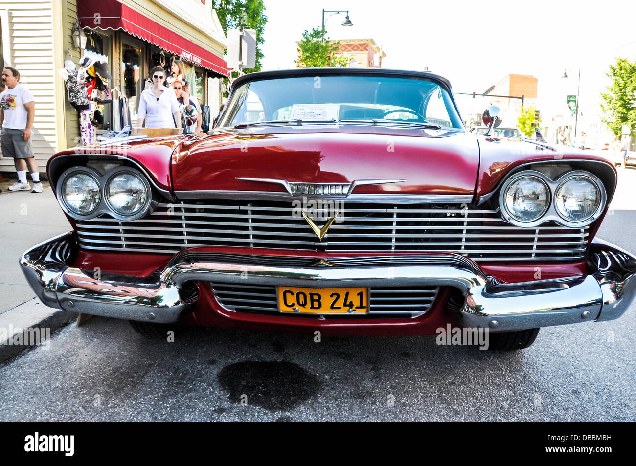 SACO MAINE - JULY 27: old american car in a annual exhibition on July ...