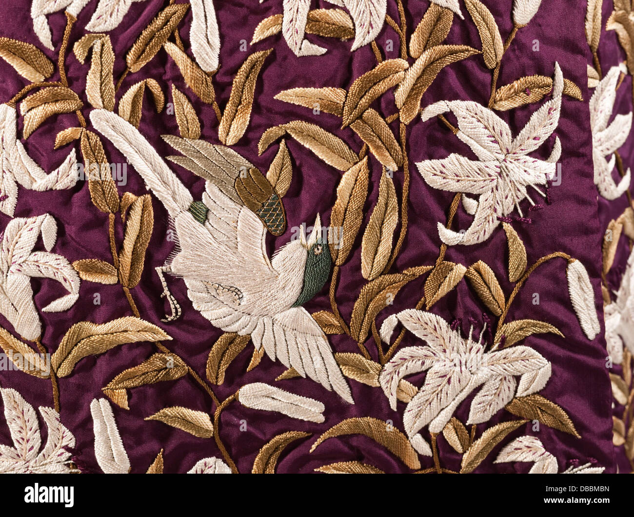 This woman's dressing gown is a finely crafted garment, featuring a ...