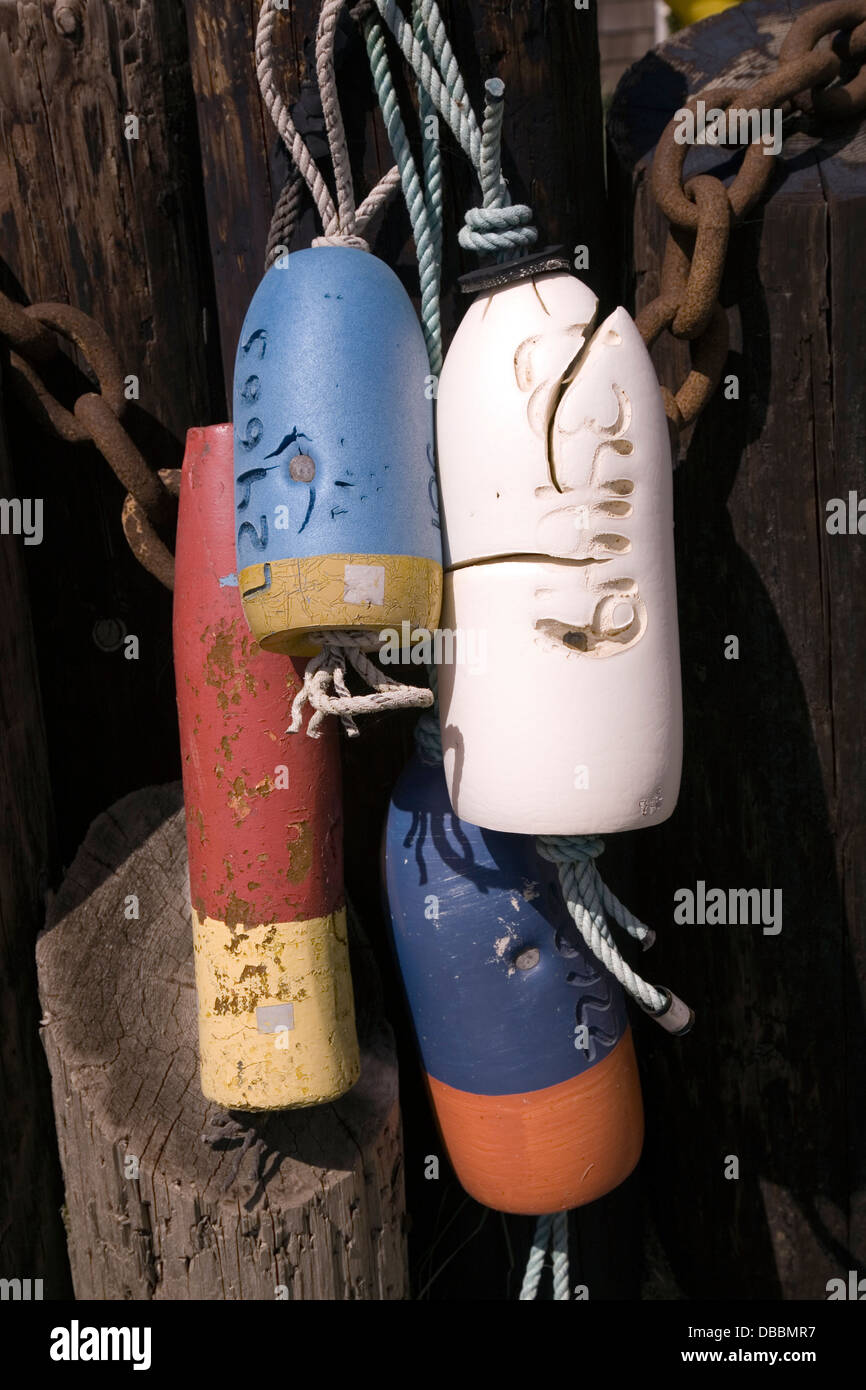 Buoys And Other Nautical Items Are Common In Decorative Displays Along Historic Nye Beach In