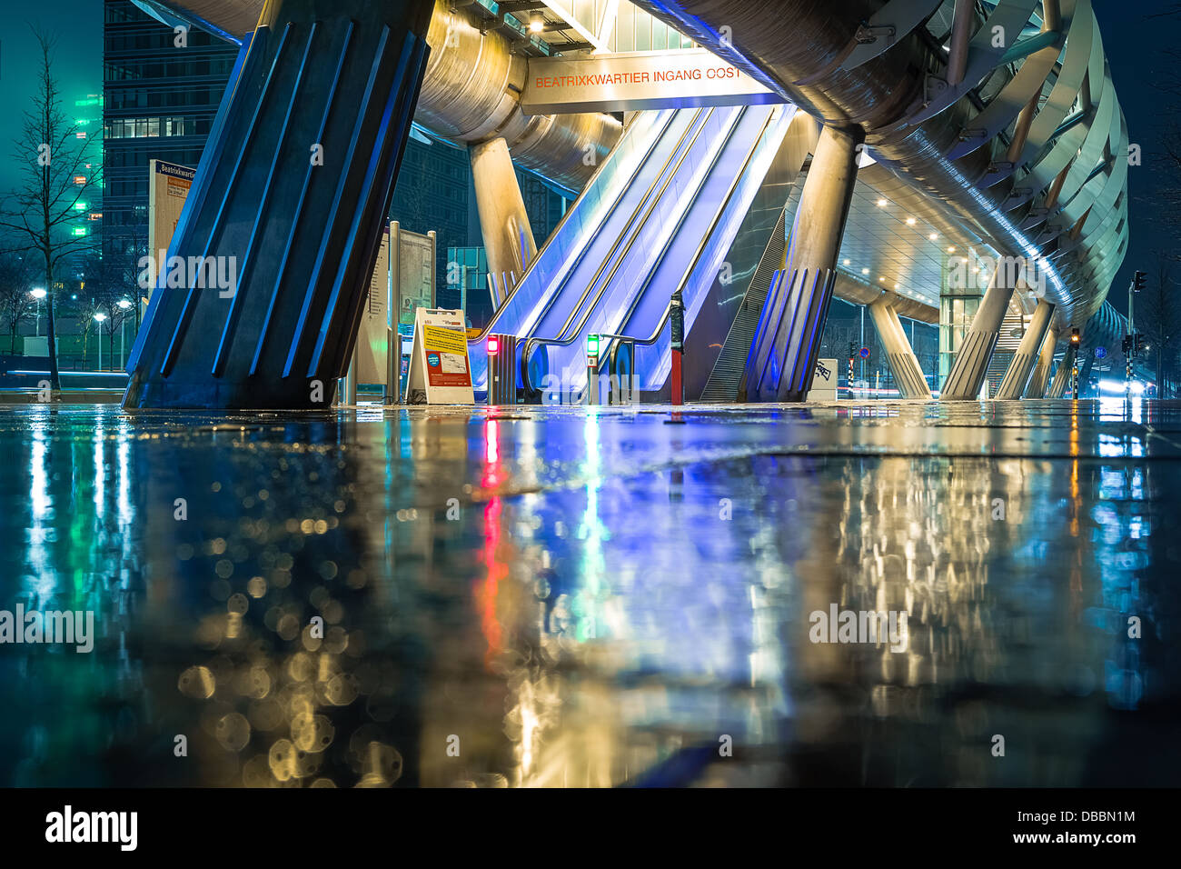 Elevated Metro Station Entrance Stock Photo - Alamy