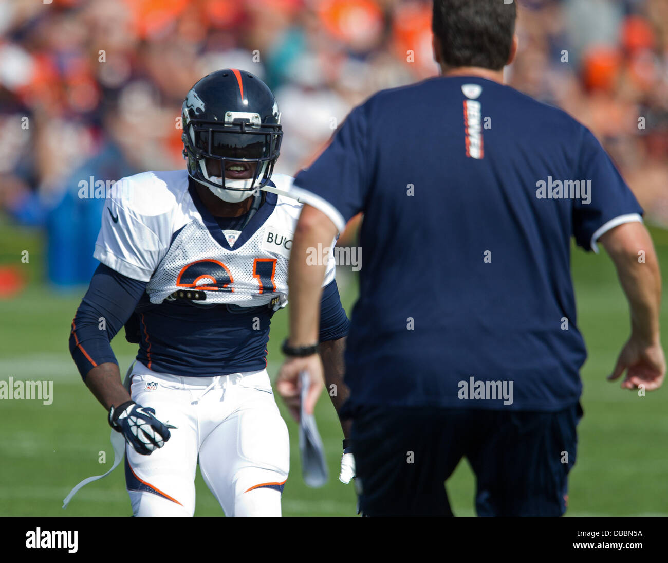 Englewood, Colorado, USA. 27th July, 2013. Denver Broncos RB RONNIE ...